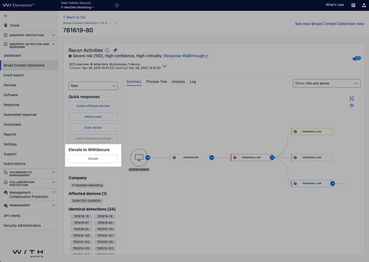 WithSecure™ Elevate | WithSecure™